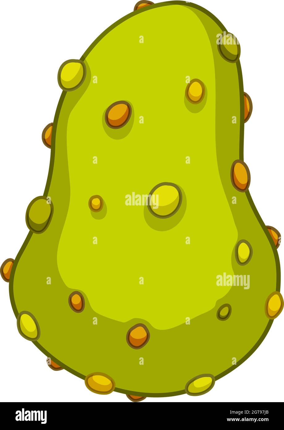 Green bacteria on white Stock Vector Image & Art - Alamy