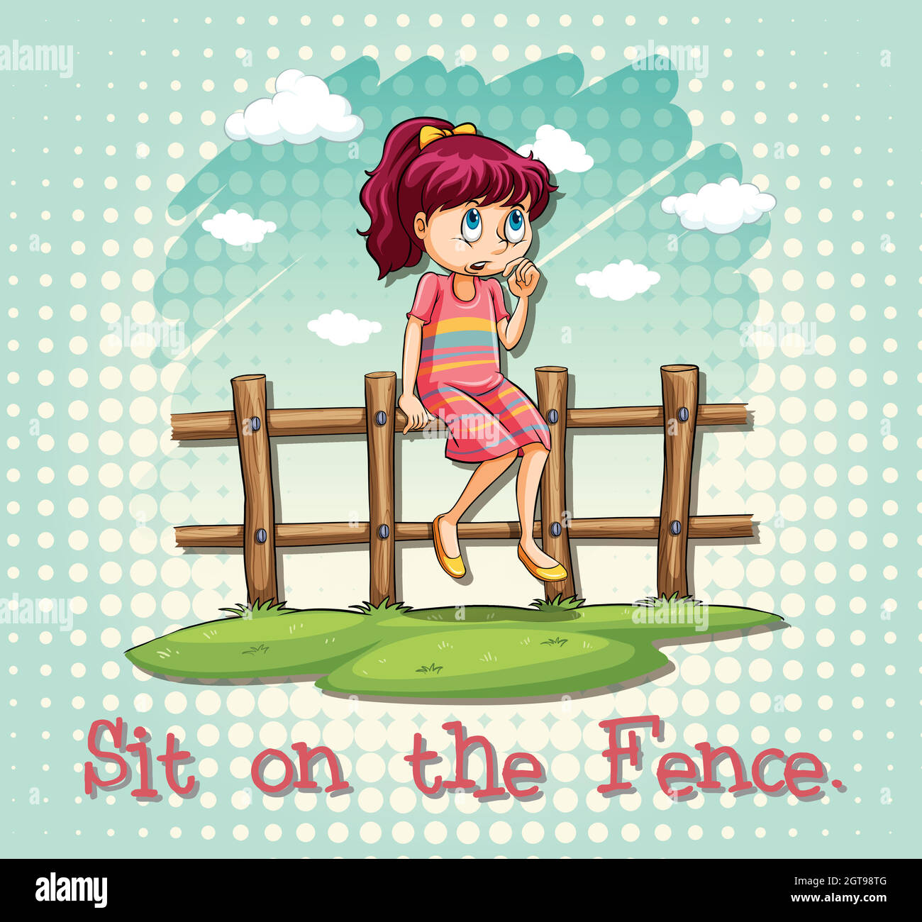 Sitting on Stock Vector Images - Alamy