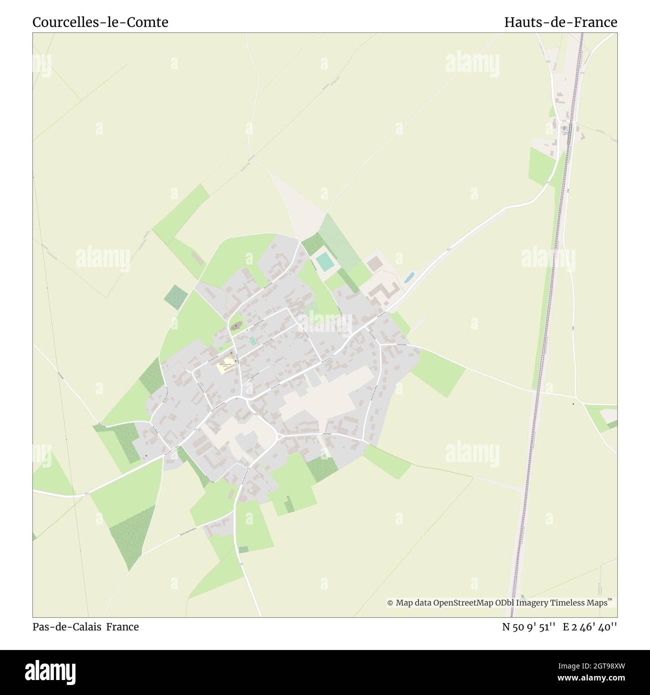Courcelles-le-Comte, Pas-de-Calais, France, Hauts-de-France, N 50 9' 51 ...
