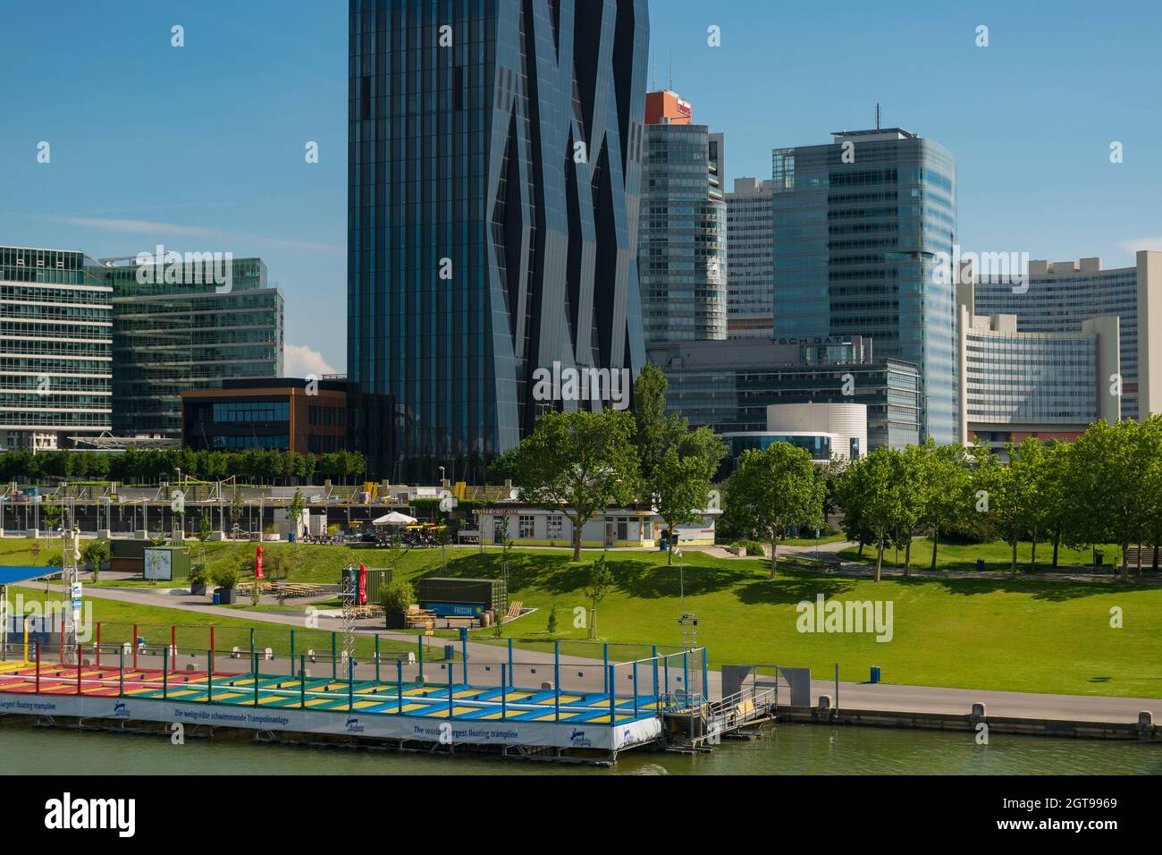 1 June 2019 Vienna, Austria - Donaucity (DC) Tower, Regus -Vienna. The ...