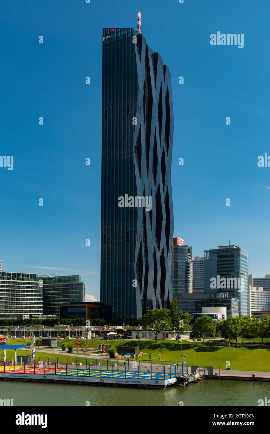 1 June 2019 Vienna, Austria - Donaucity (DC) Tower, Regus -Vienna. The ...