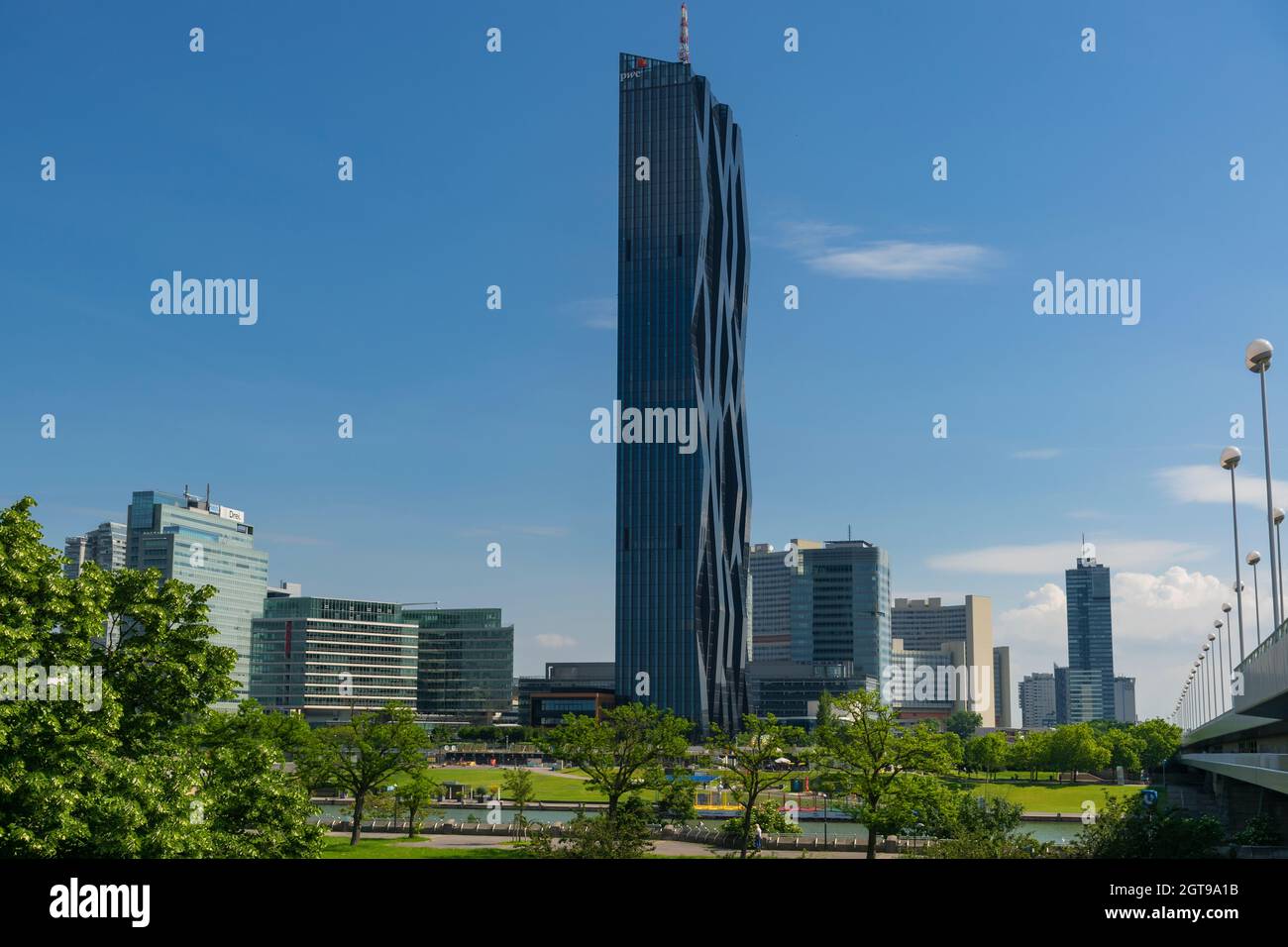 1 June 2019 Vienna, Austria - Donaucity (DC) Tower, Regus -Vienna. The ...