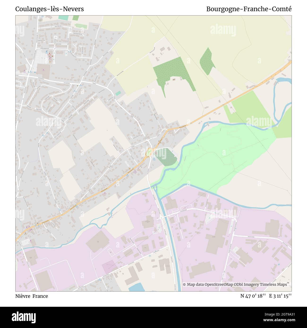 Map nevers france hi-res stock photography and images - Alamy