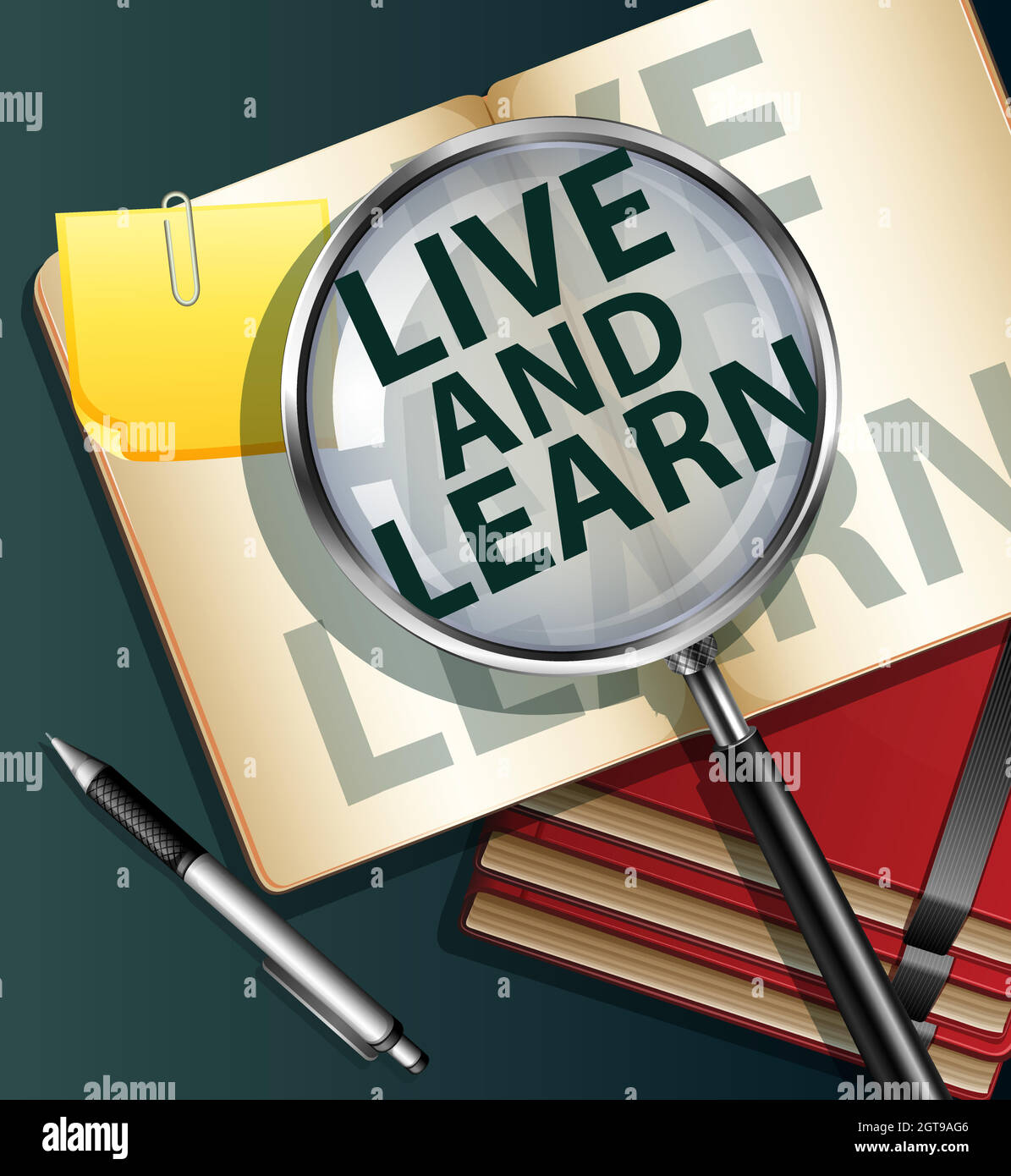 Books and pencil clipart Stock Vector Images - Alamy