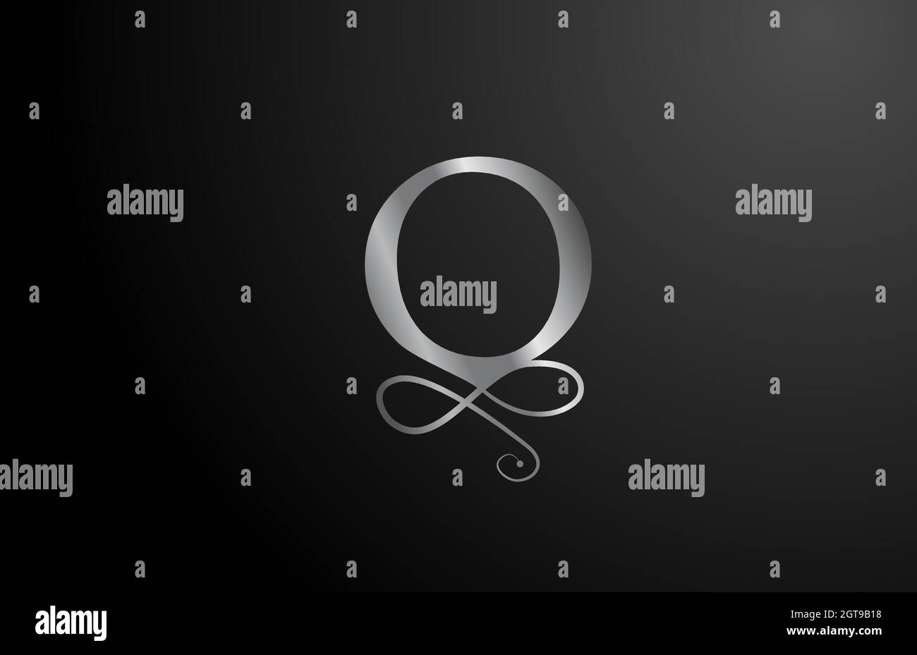 grey O elegant monogram alphabet letter icon logo design. Vintage ...