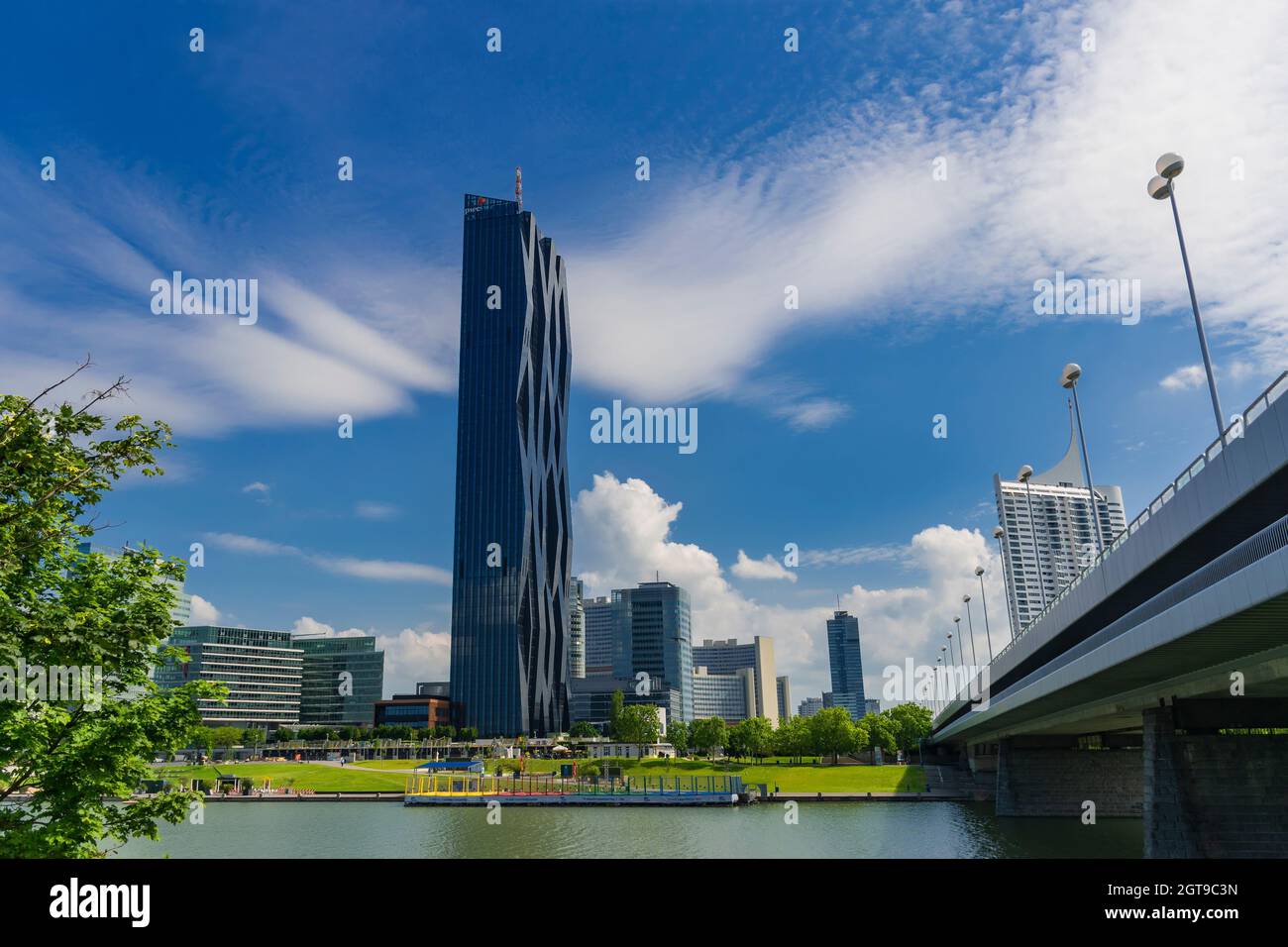 1 June 2019 Vienna, Austria - Donaucity (DC) Tower, Regus -Vienna. The ...