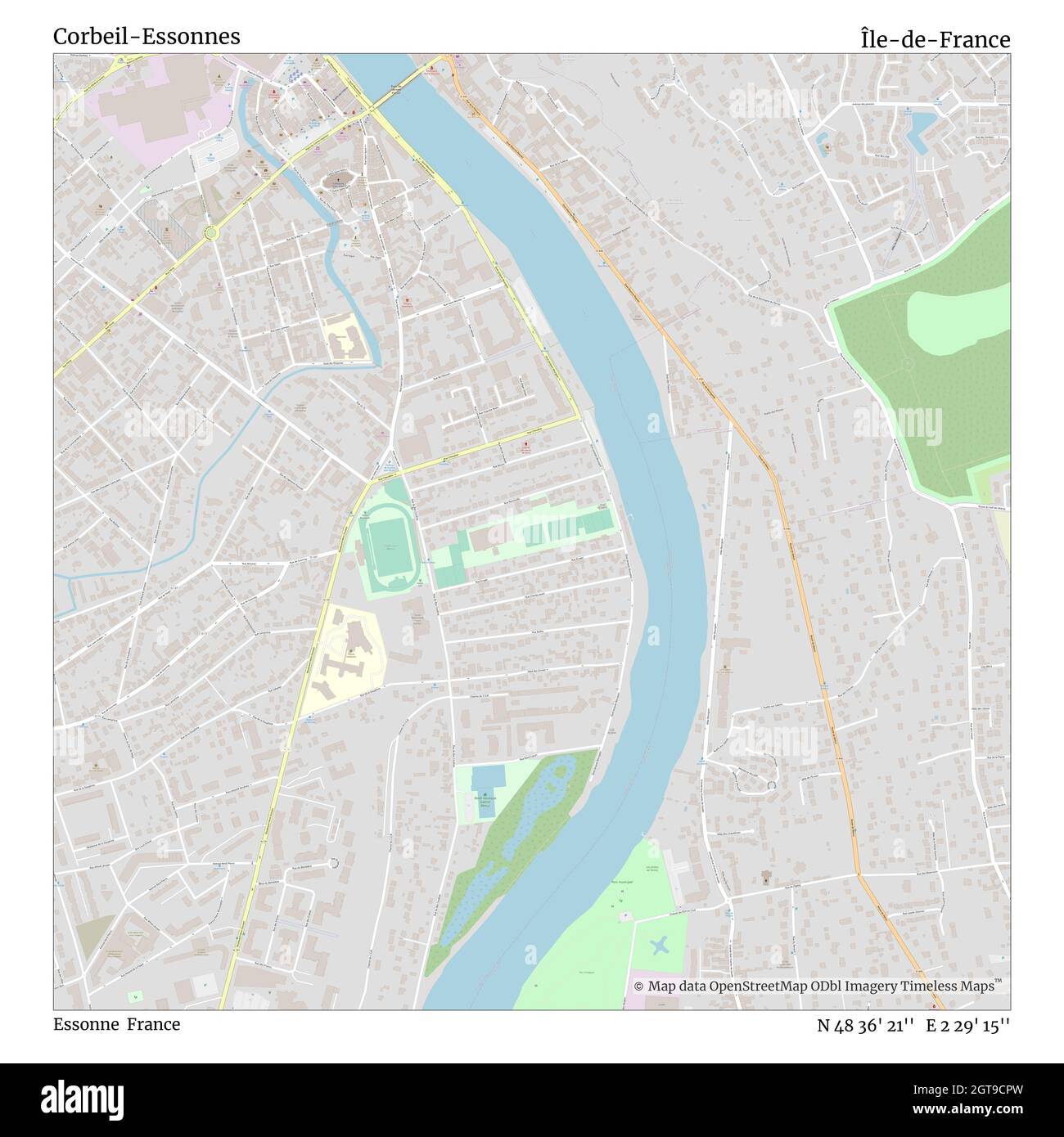 Corbeil-Essonnes, Essonne, France, Île-de-France, N 48 36' 21'', E 2 29 ...