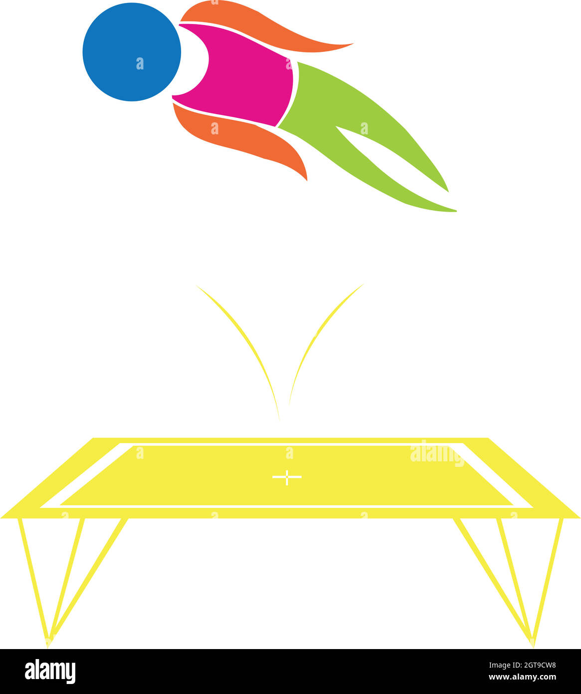 Sport icon design for trampoline Stock Vector Image & Art - Alamy