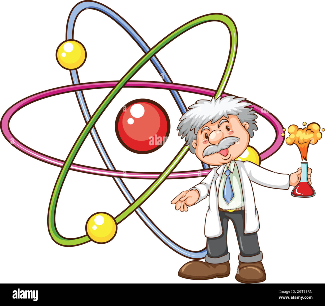Scientist illustration hi-res stock photography and images - Alamy