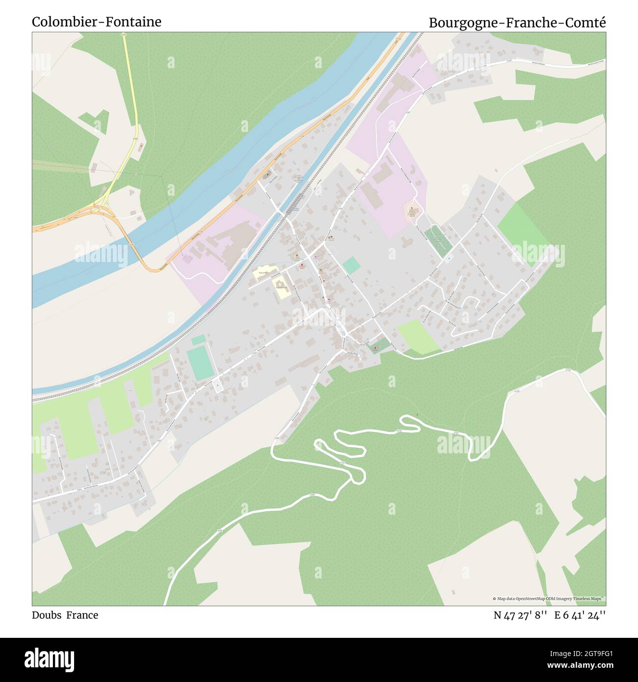 Map of colombier hi-res stock photography and images - Alamy