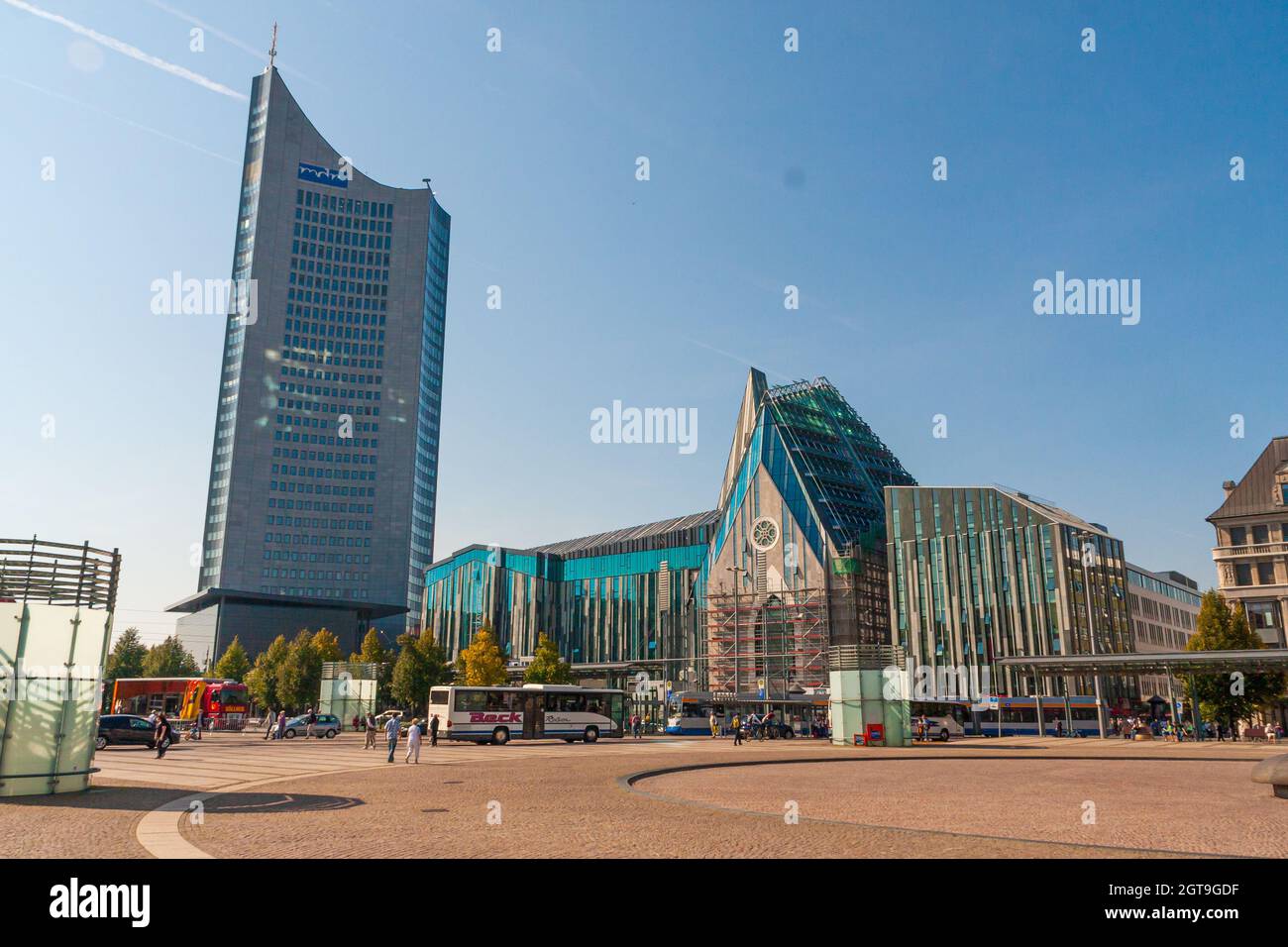 Leipzig, Germany: September 26, 2011: Augustus square (Augustusplatz ...