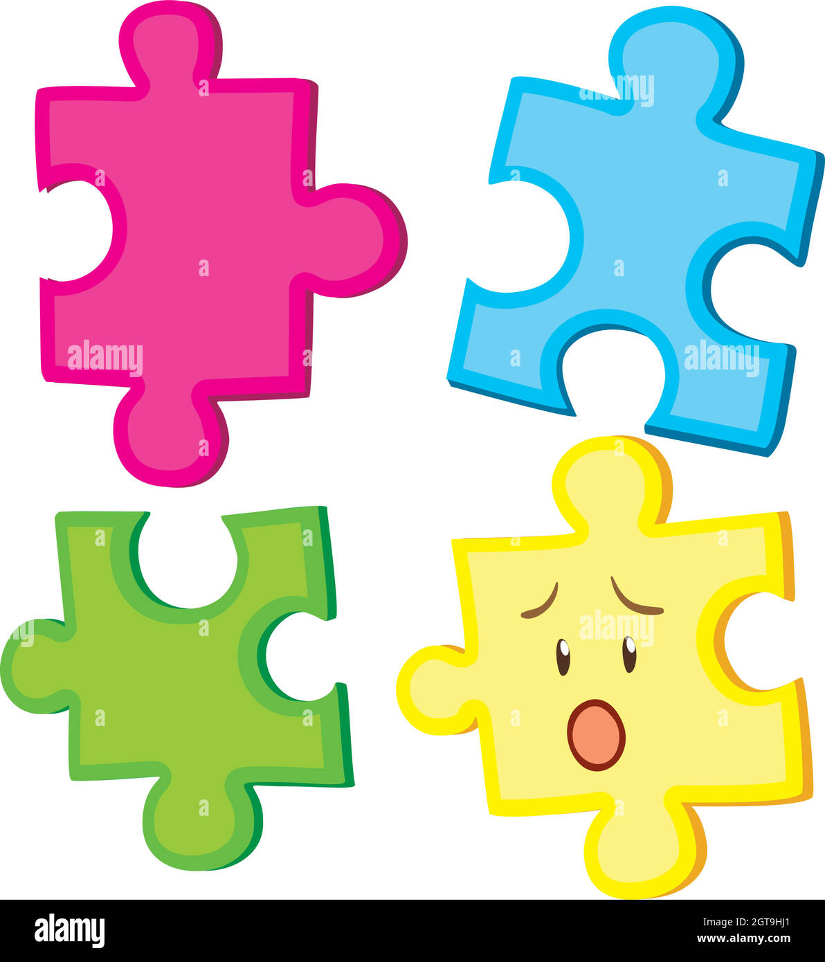 Four piece jigsaw puzzle hi-res stock photography and images - Alamy