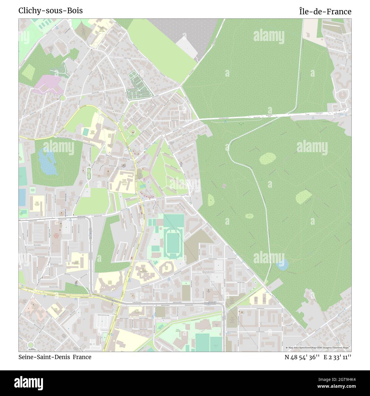 Clichy map hi-res stock photography and images - Alamy