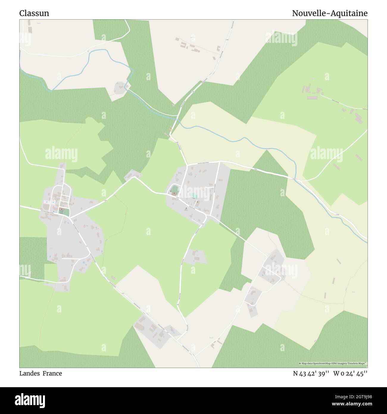 Classun, Landes, France, Nouvelle-Aquitaine, N 43 42' 39'', W 0 24' 45 ...
