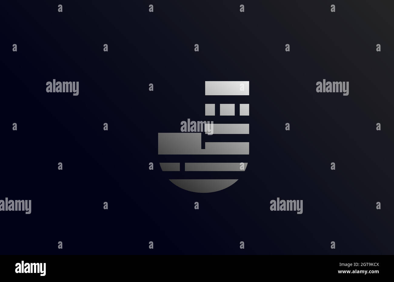 alphabet letter J icon logo in with line. Creative design for business ...