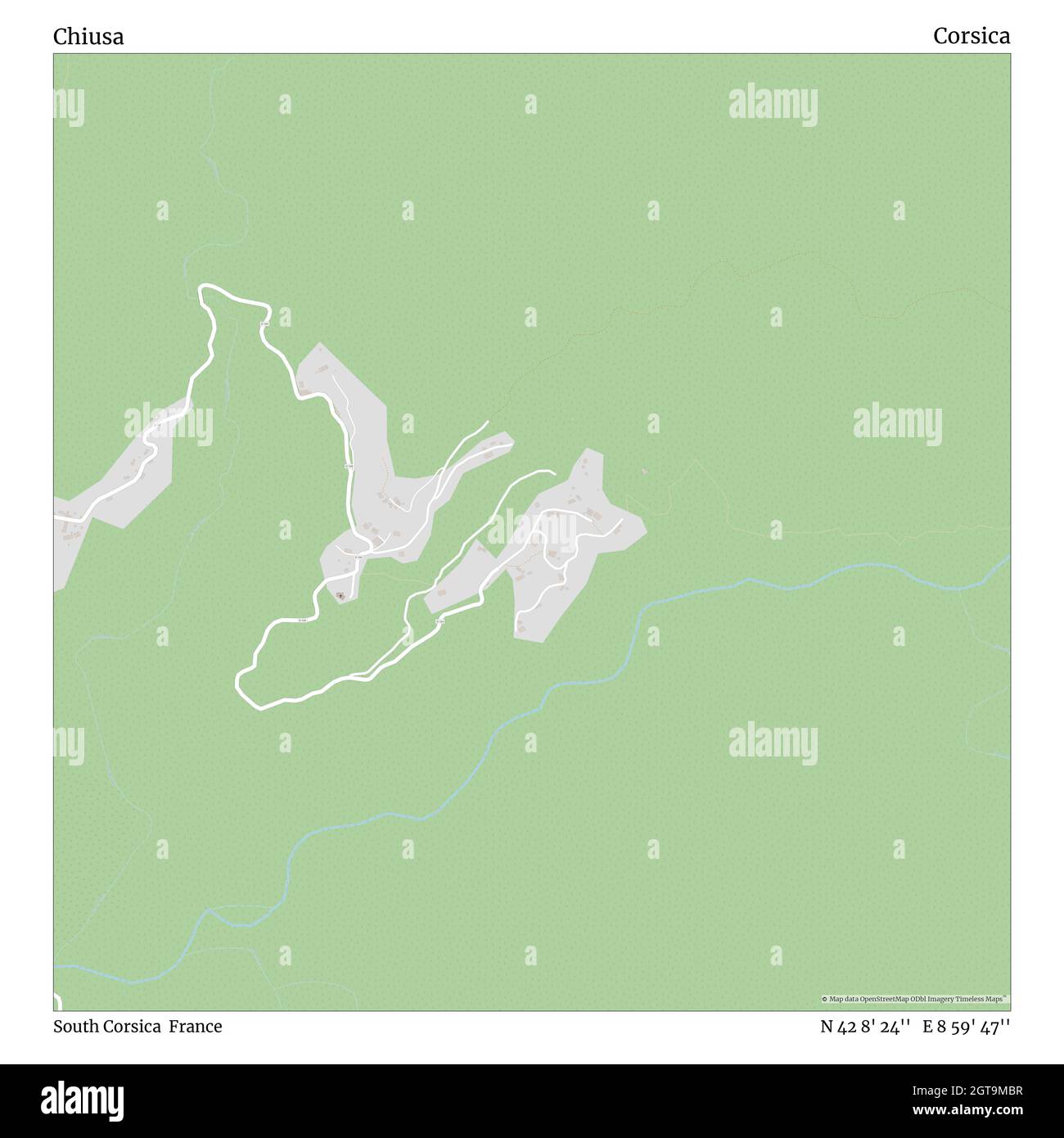 Chiusa, South Corsica, France, Corsica, N 42 8' 24'', E 8 59' 47'', map ...