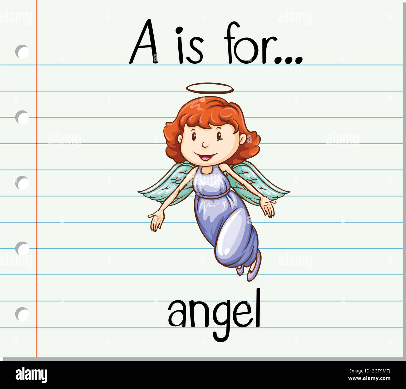 Flashcard letter A is for angel Stock Vector Image & Art - Alamy