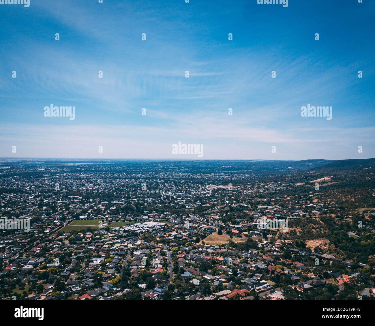 Aerial view city adelaide australia hi-res stock photography and images ...