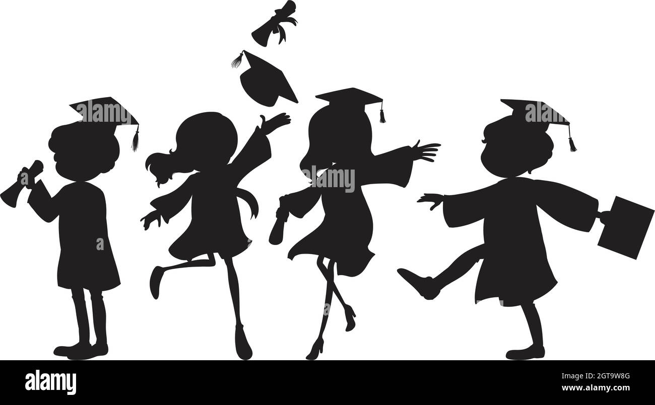 University students people graduation Cut Out Stock Images & Pictures ...