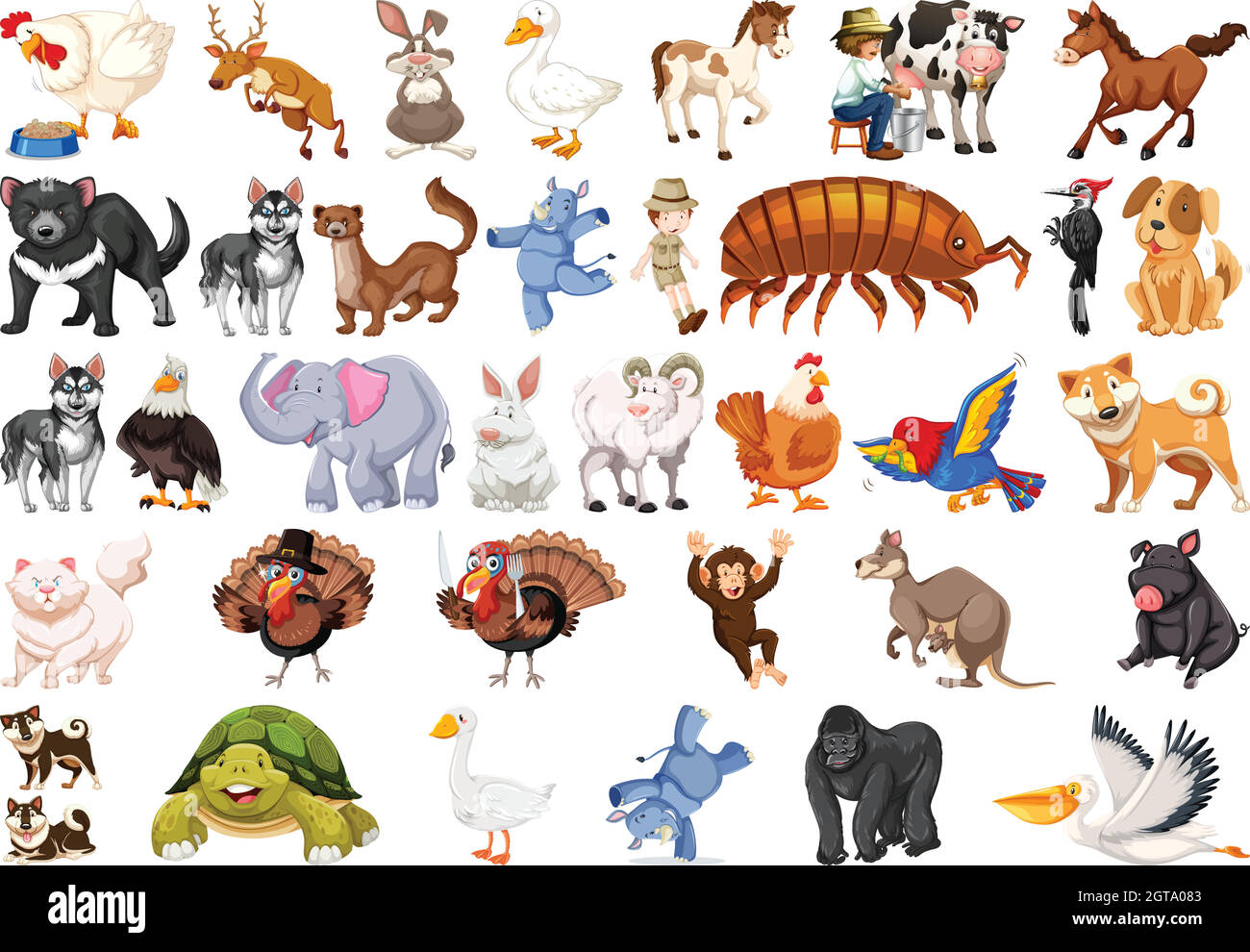 Set of different animals Stock Vector Image & Art - Alamy Set of different animals Stock Vector Image & Art - Alamy