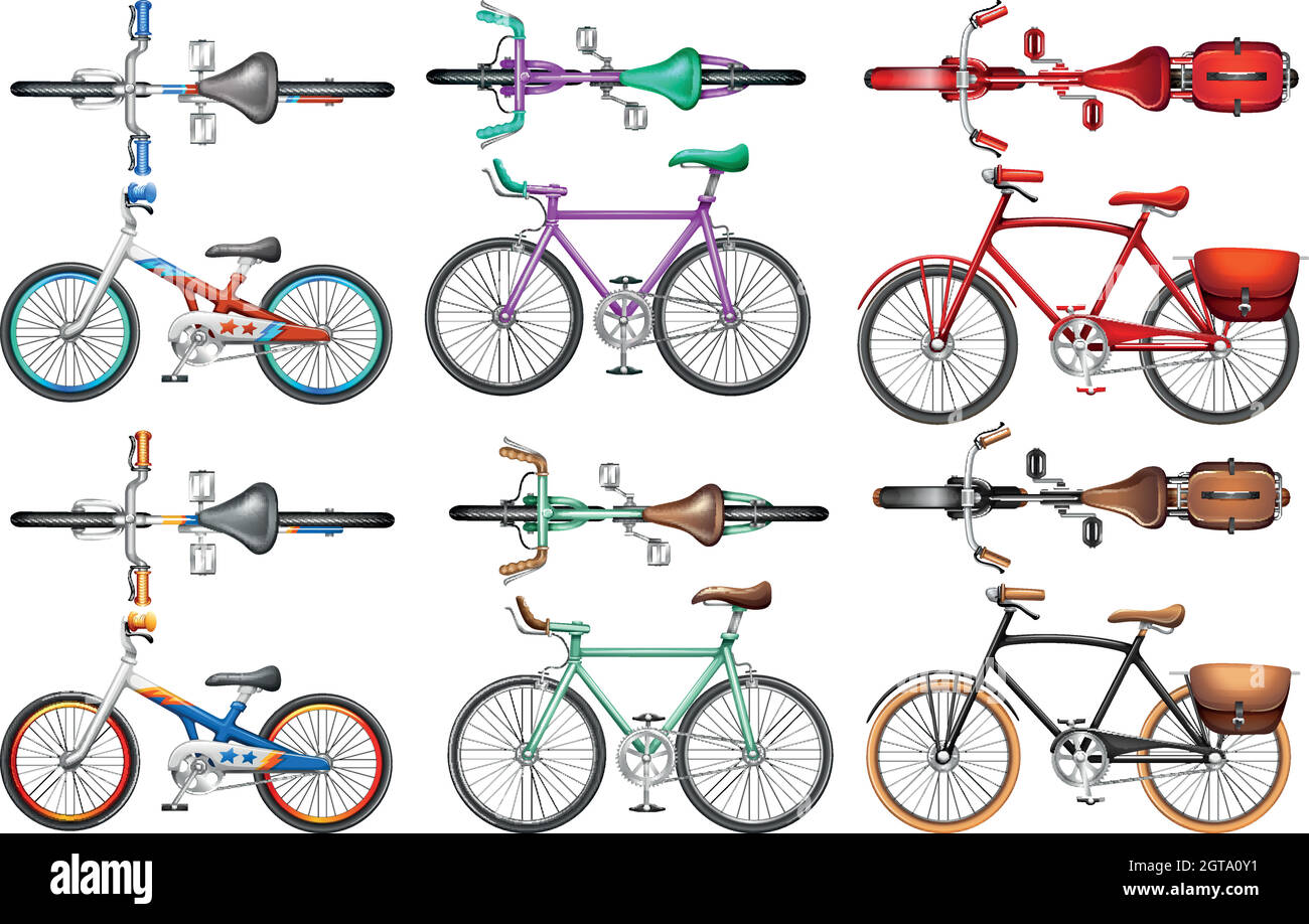 Different kind of bicycles Stock Vector Image & Art - Alamy