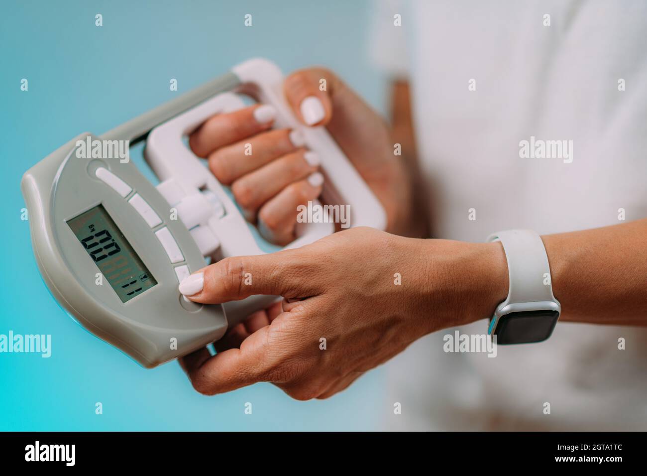 Hand grip dynamometer hi-res stock photography and images - Alamy