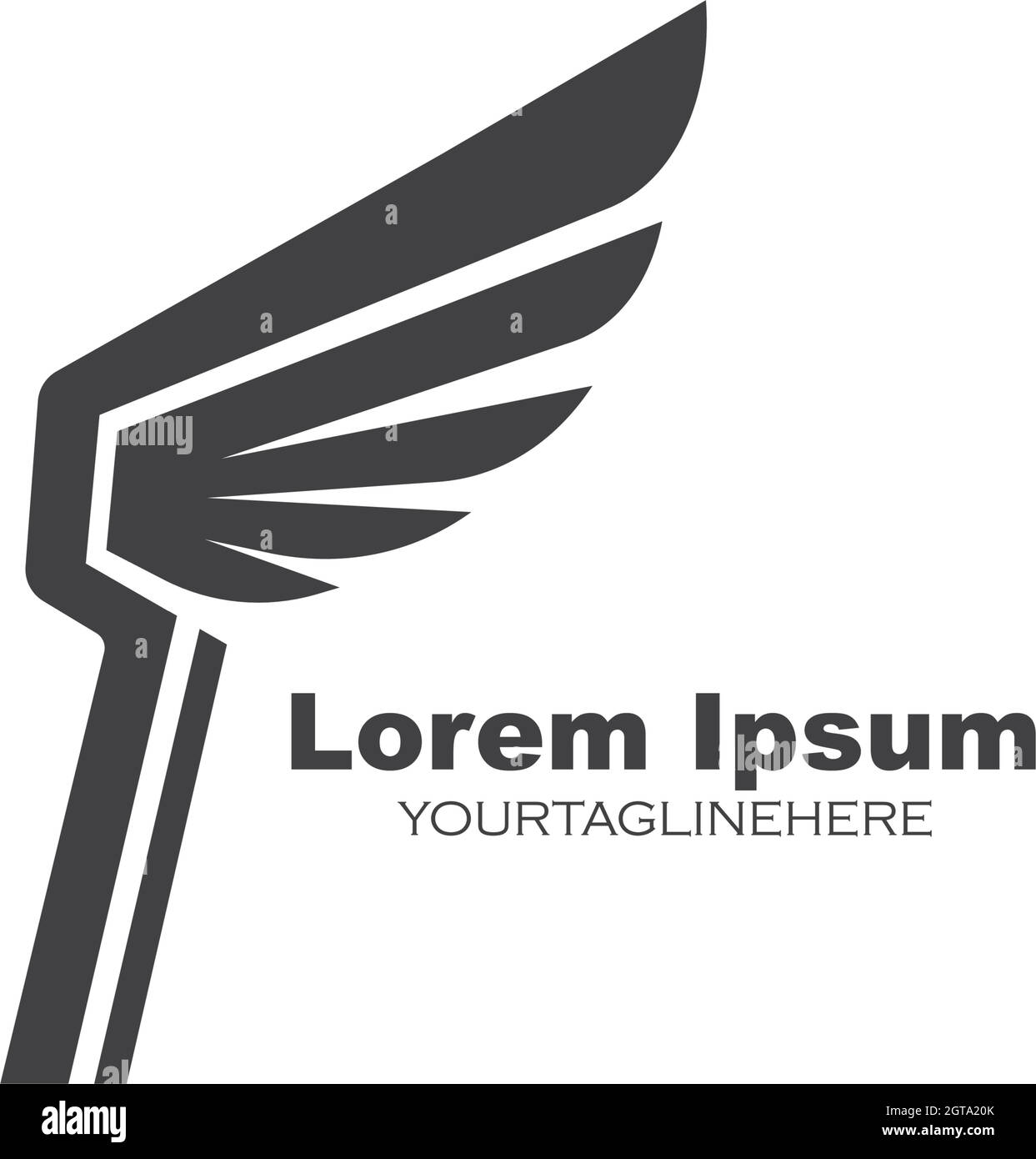 Project the eagle wing Stock Vector Images - Alamy