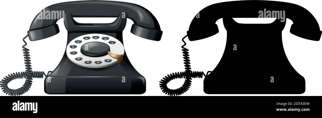 Set of telephone design Stock Vector Image & Art - Alamy