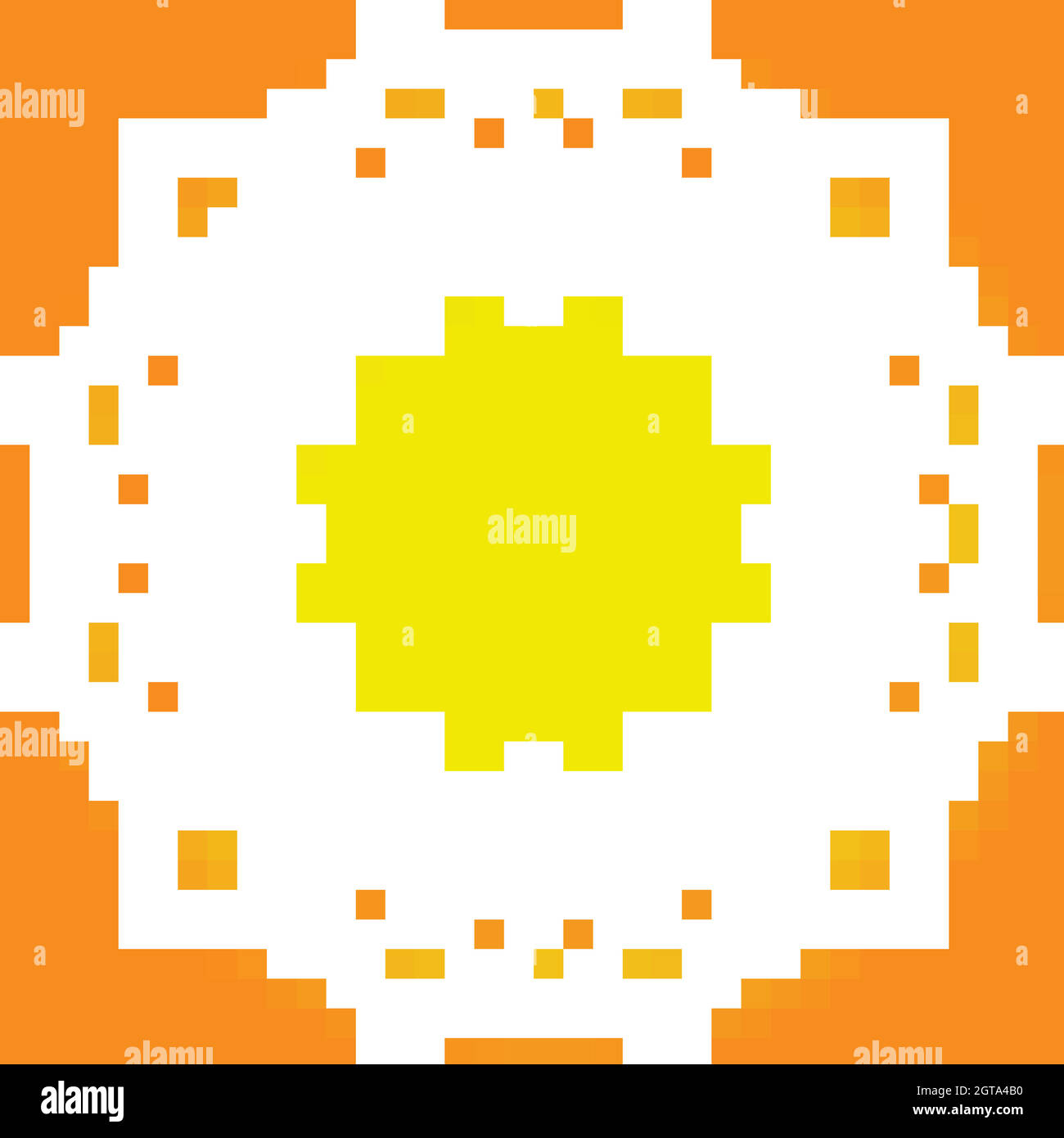 Mandala patterns on orange background Stock Vector Image & Art - Alamy