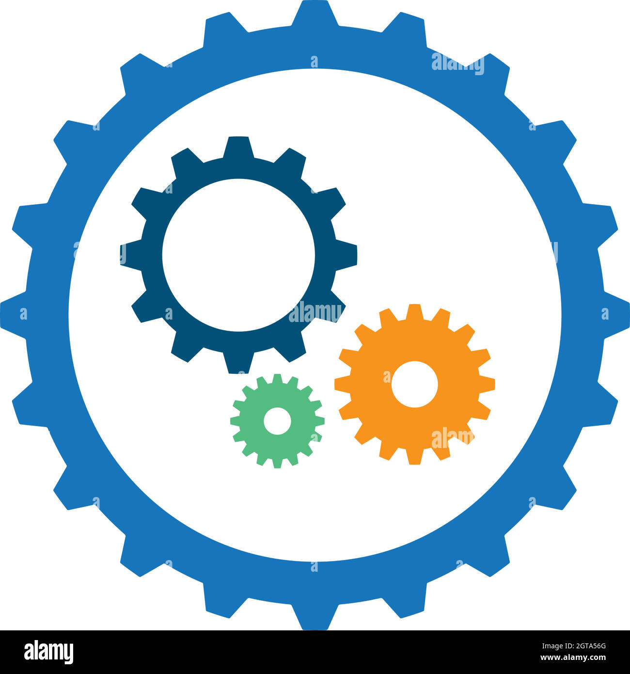 Gear Logo Template vector icon illustration Stock Vector Image & Art ...