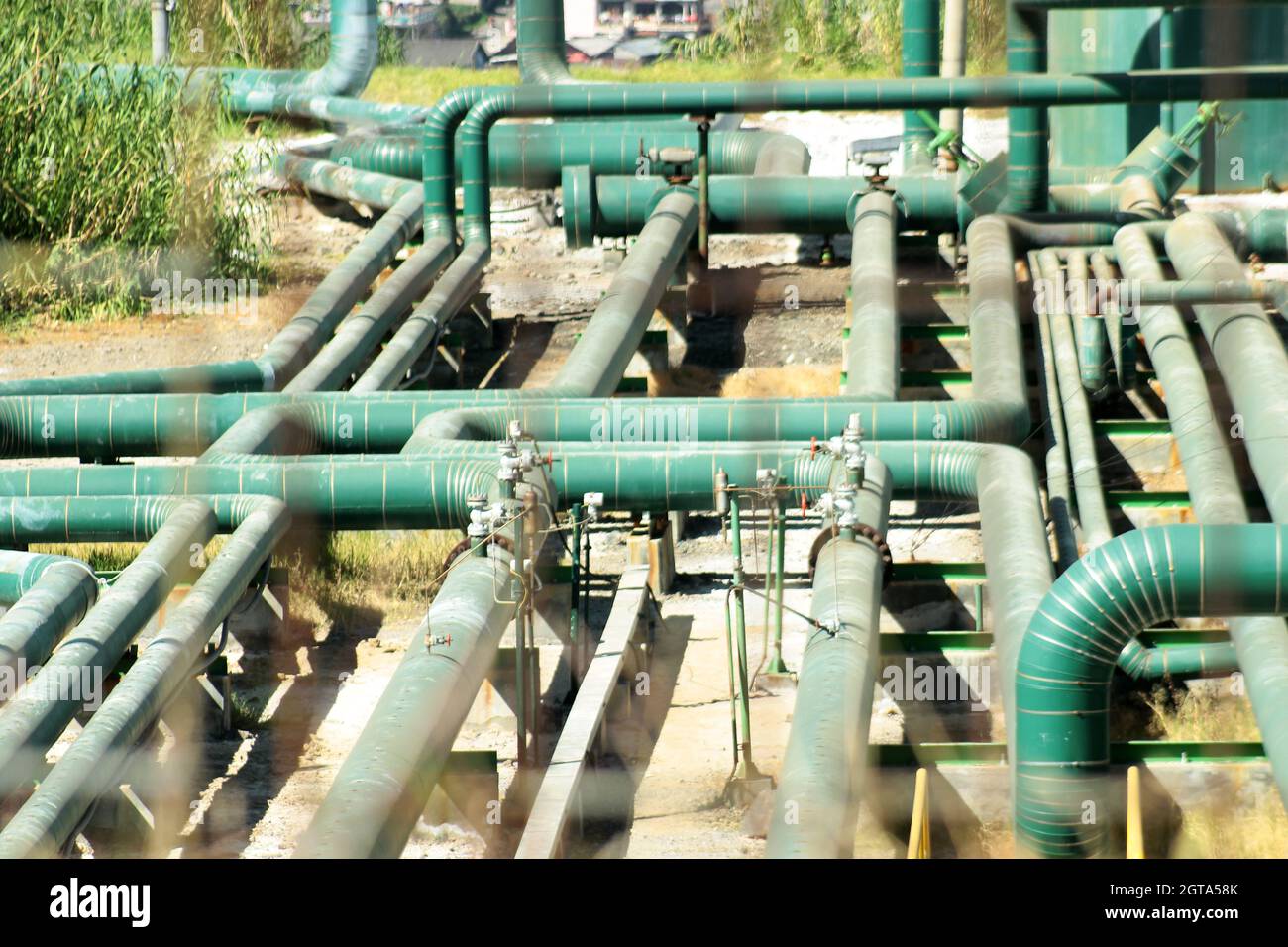 Geothermal Energy Plant in Near Dieng, Central Java, Indonesia Stock ...