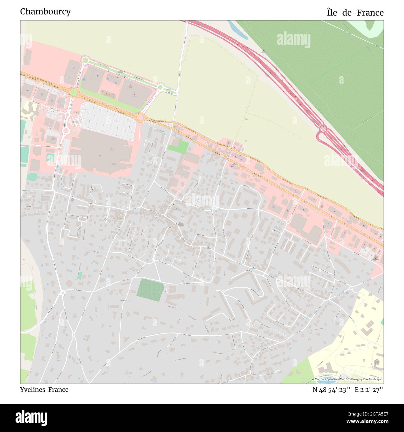 Chambourcy, Yvelines, France, Île-de-France, N 48 54' 23'', E 2 2' 27 ...