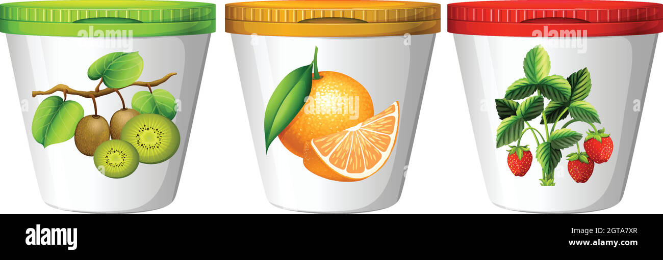 Different yogurt package dairy hi-res stock photography and images - Alamy