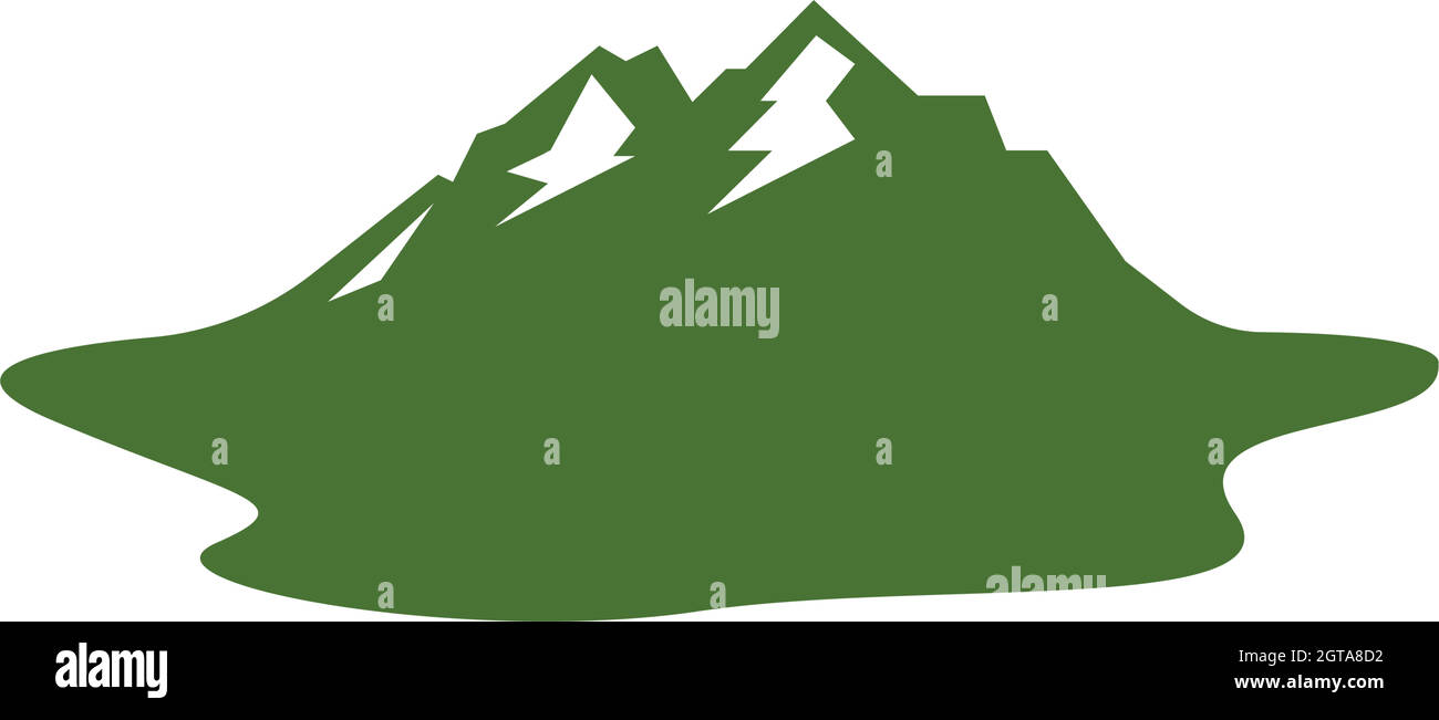 High Mountain icon Logo vector illustration design Stock Vector Image ...