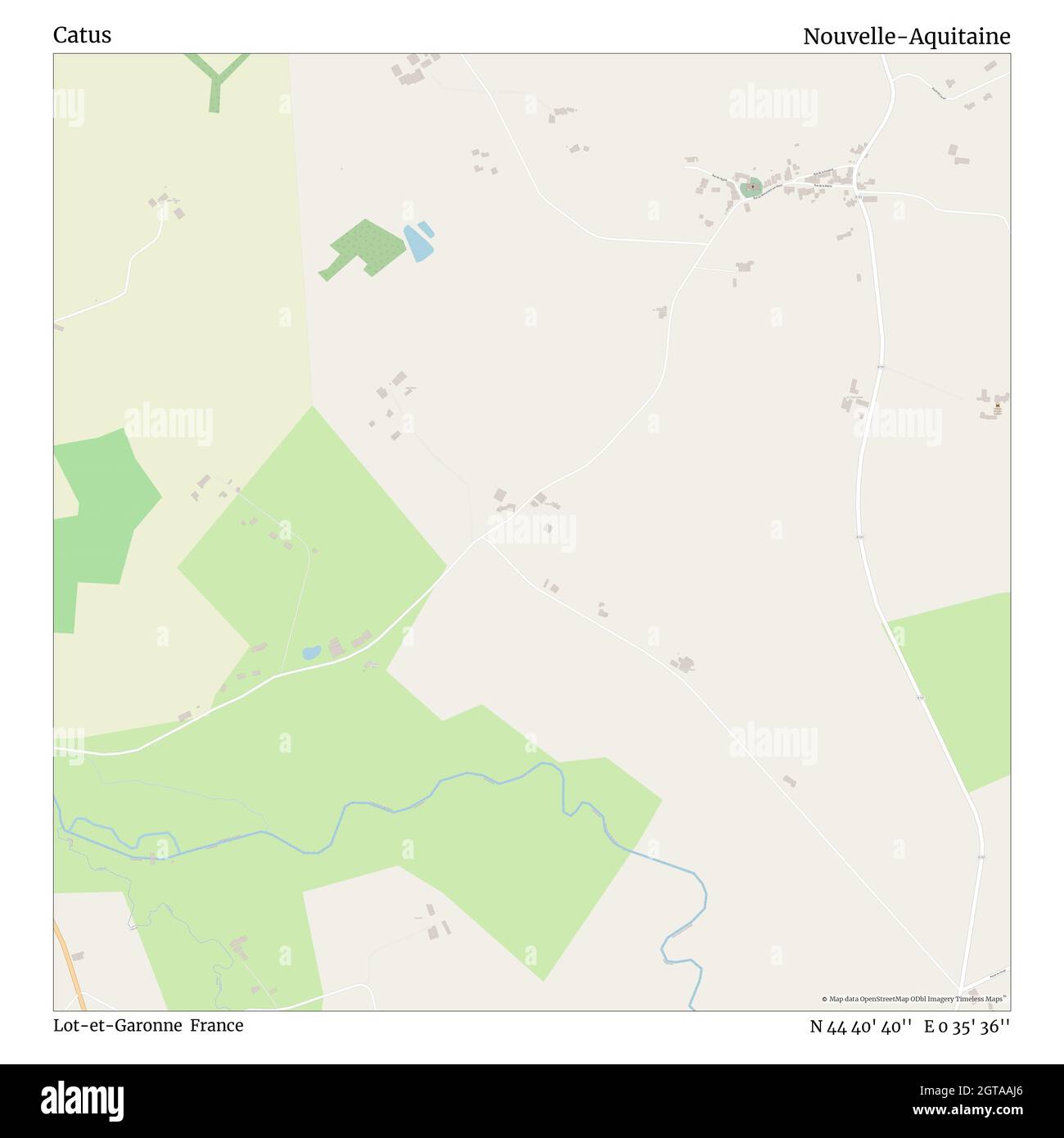 Catus, Lot-et-Garonne, France, Nouvelle-Aquitaine, N 44 40' 40'', E 0 ...