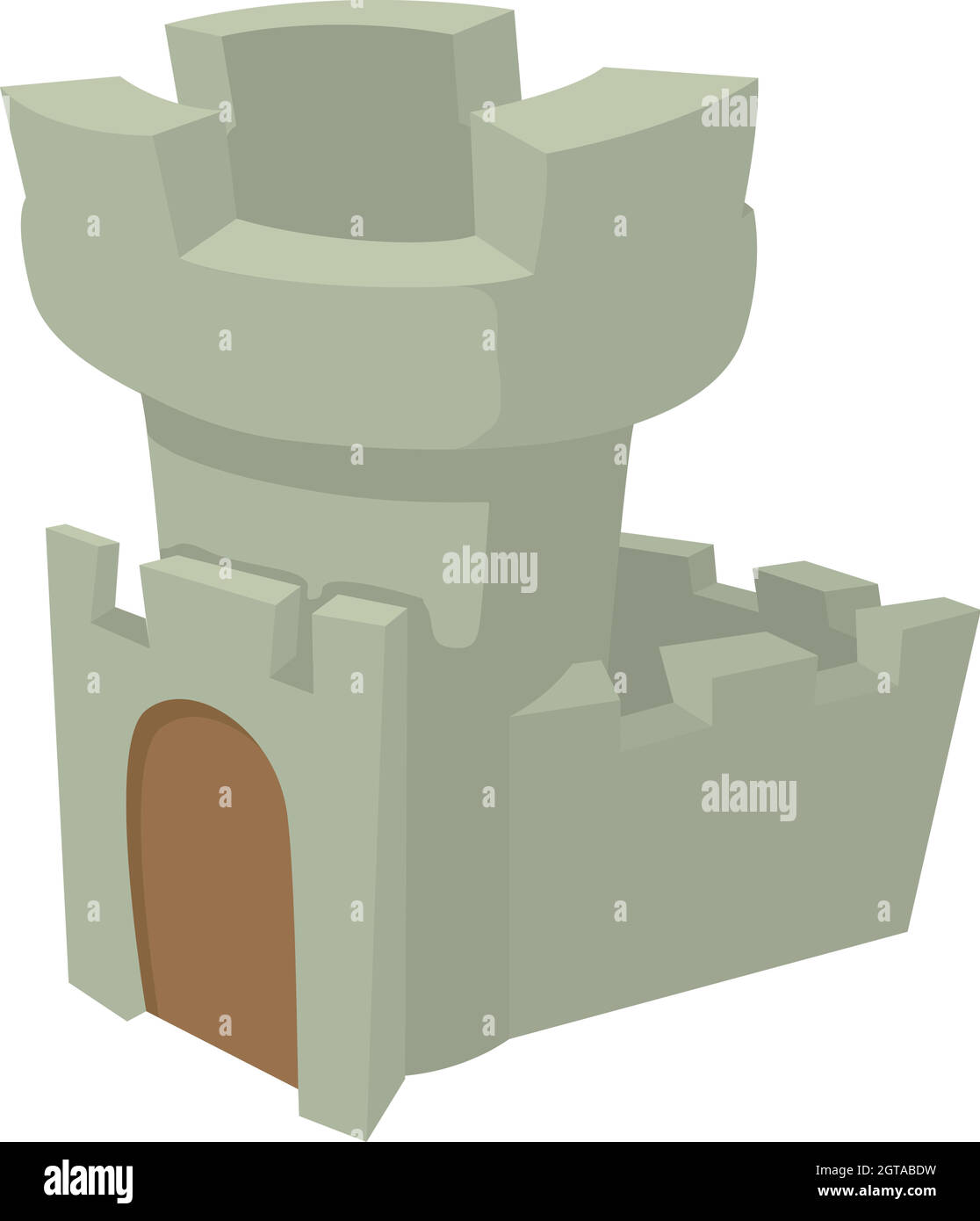Castle tower icon, cartoon style Stock Vector Image & Art - Alamy