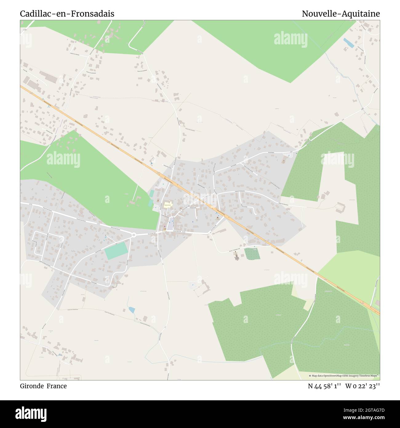 Map of cadillac hi-res stock photography and images - Alamy