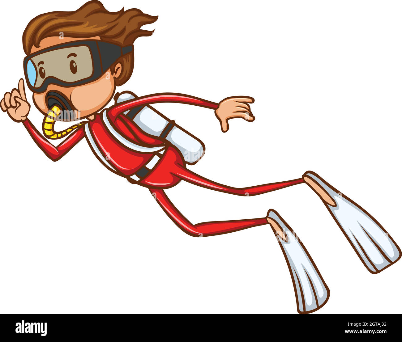 Scuba diving sketch hi-res stock photography and images - Alamy