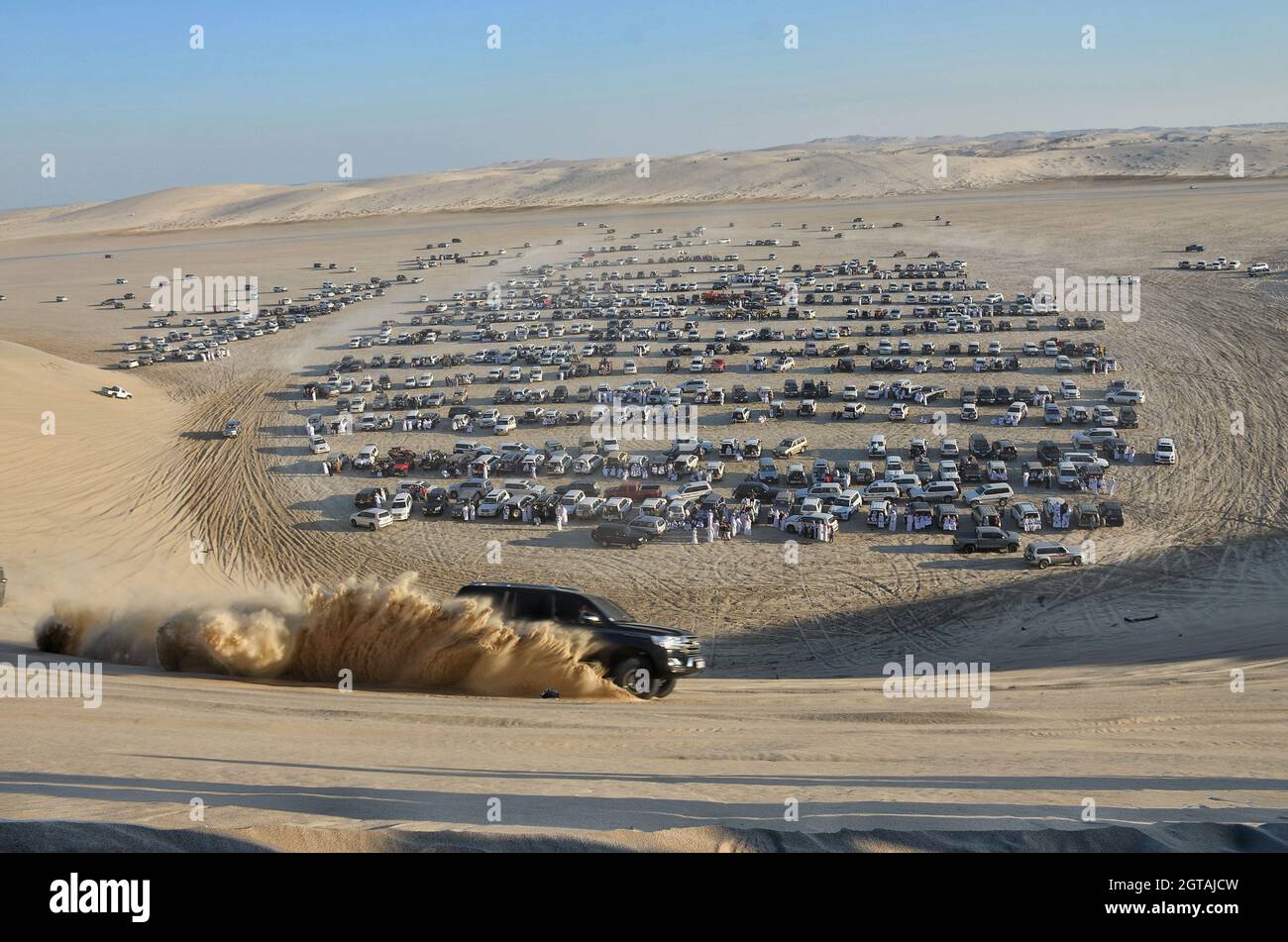 Doha Qatar Desert Safari Stock Photo - Alamy