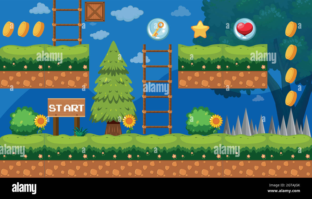 Garden Game Template at Start Point Stock Vector Image & Art - Alamy