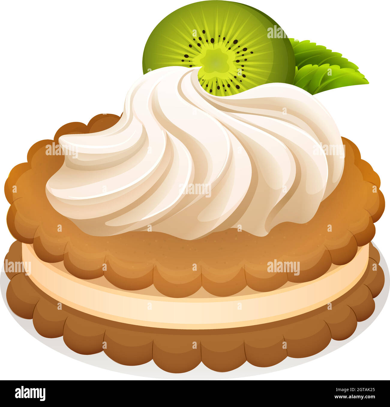 Cookie and cream biscuit Stock Vector Images - Alamy