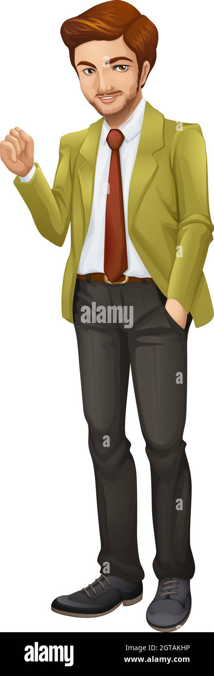A handsome manager Stock Vector Image & Art - Alamy