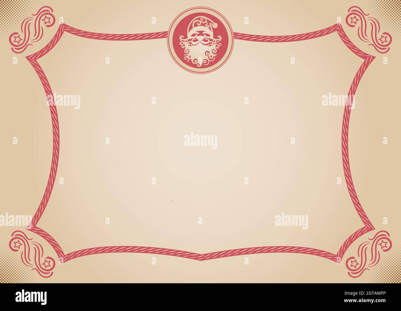 Curved ornamental frame for certificate. Vintage border for diploma ...