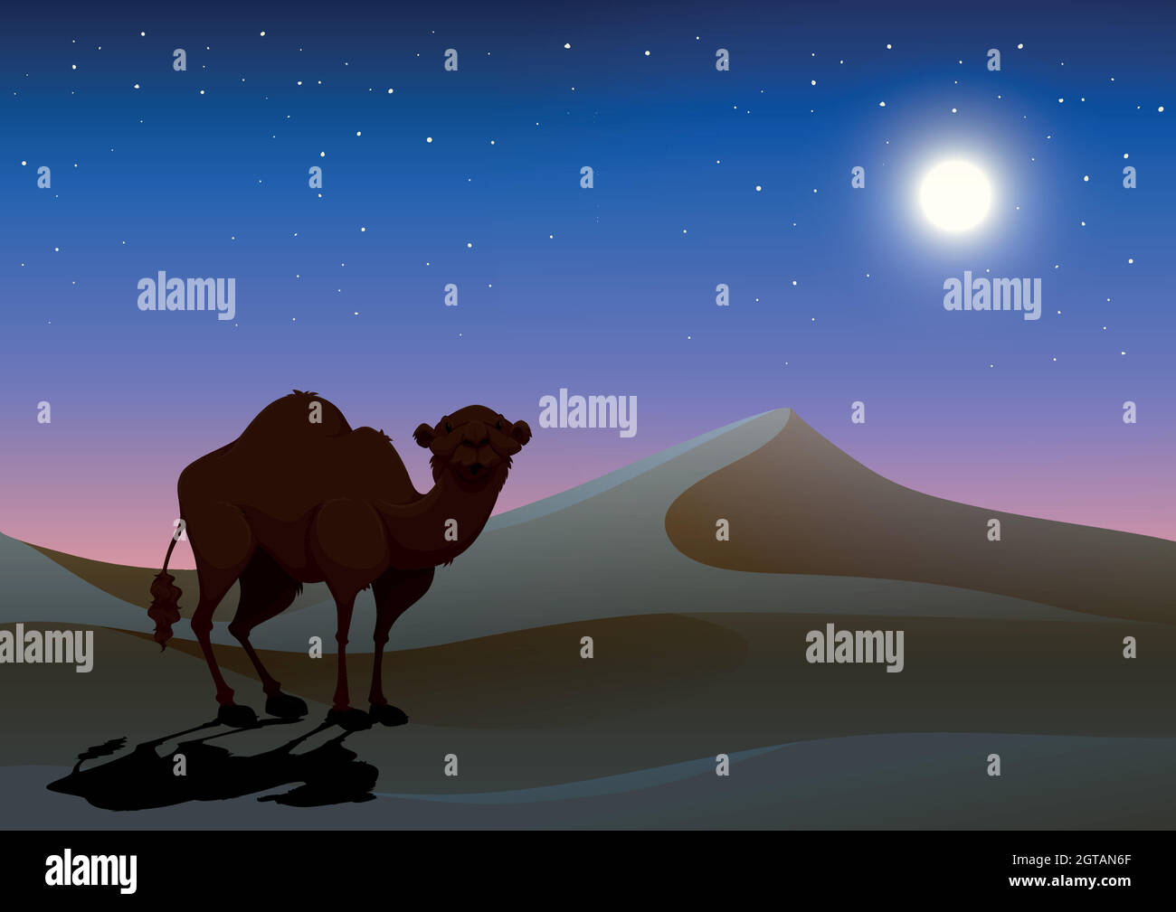 Summer sky in desert Stock Vector Images - Alamy