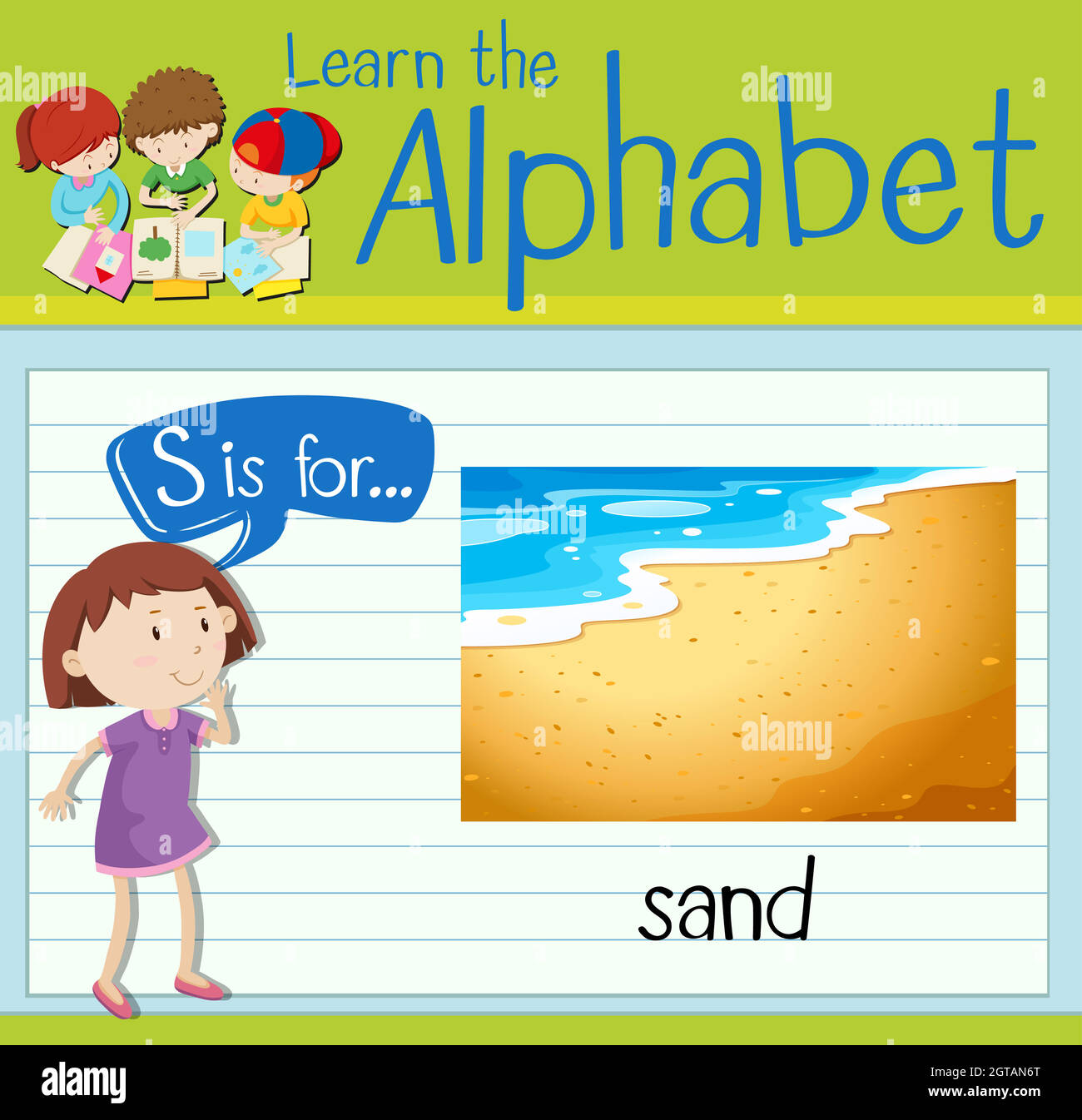 Sand alphabet Stock Vector Images - Alamy