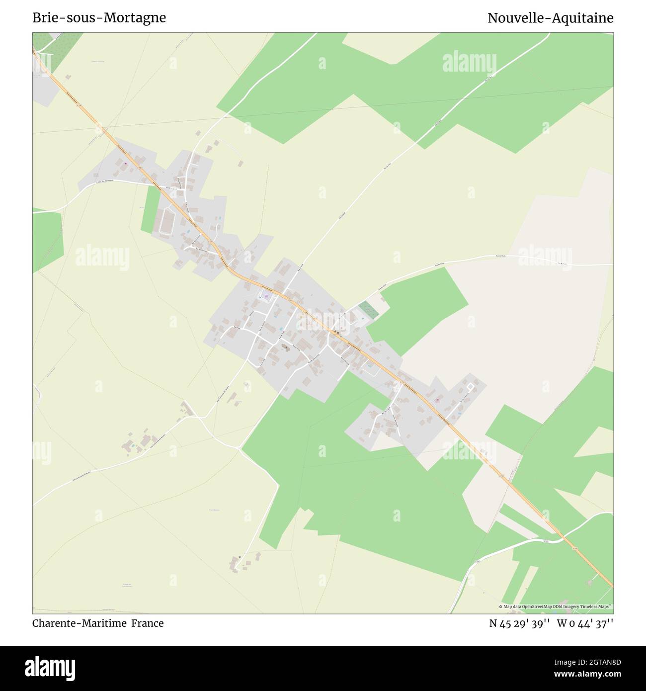 Brie-sous-Mortagne, Charente-Maritime, France, Nouvelle-Aquitaine, N 45 ...