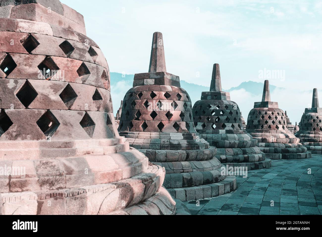 Famous Borobudur Temple, Java, Indonesia Stock Photo - Alamy