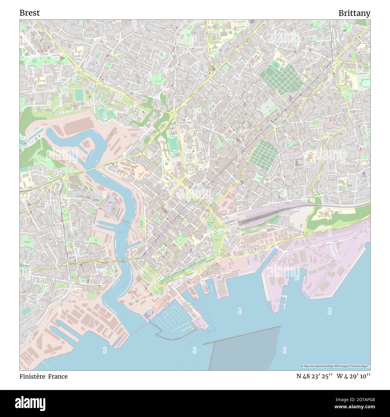 Map of brest france hi-res stock photography and images - Alamy