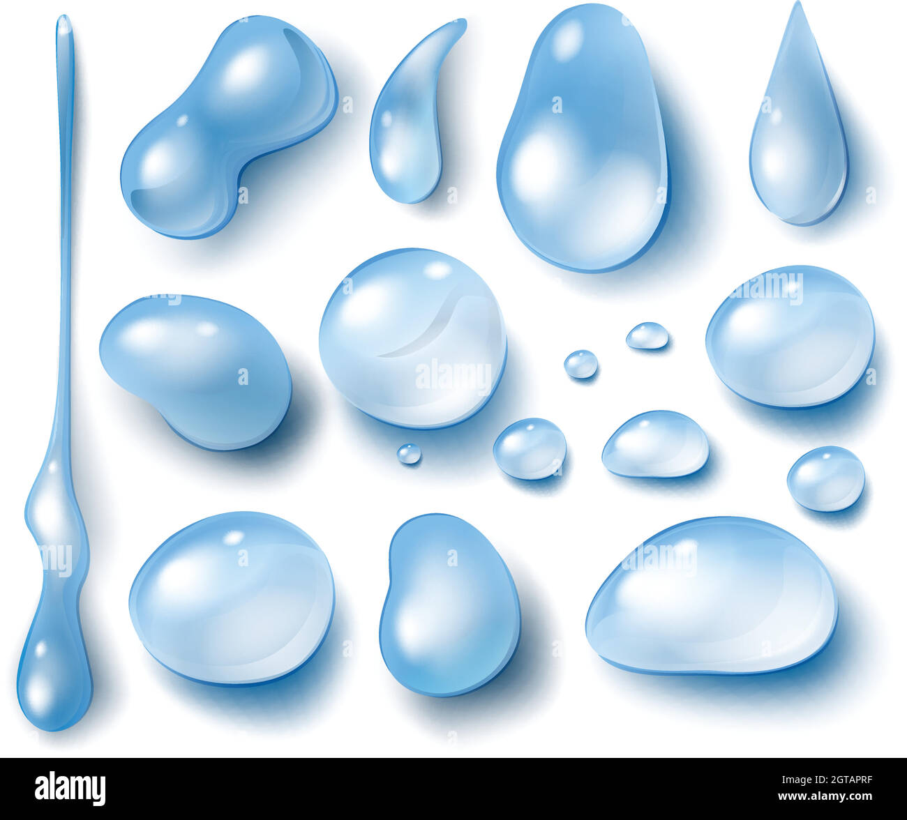 Round water droplet Stock Vector Images - Alamy