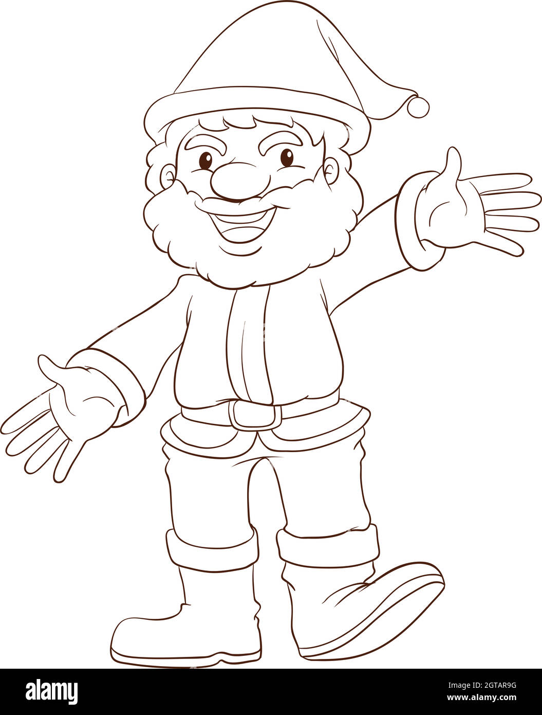 Happy joyful santa claus Stock Vector Images - Alamy